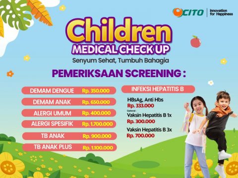 CITO Luncurkan Paket Pemeriksaan Children Medical Check Up 2024
